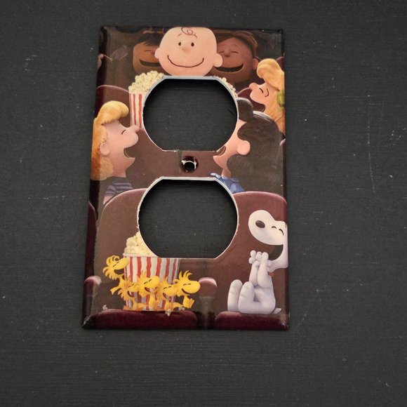 Accents | New Wall Outlet Cover Peanuts Charlie Brown Movies Theater ...